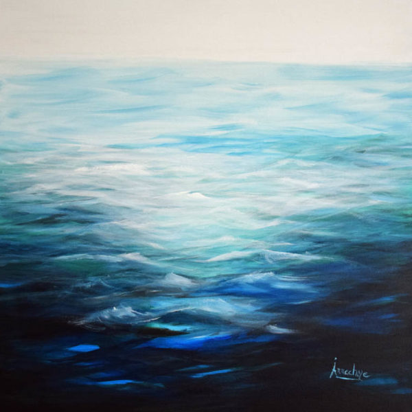 Arrachme Contemporary Art: In The Swim | Seascape Abstract by ...