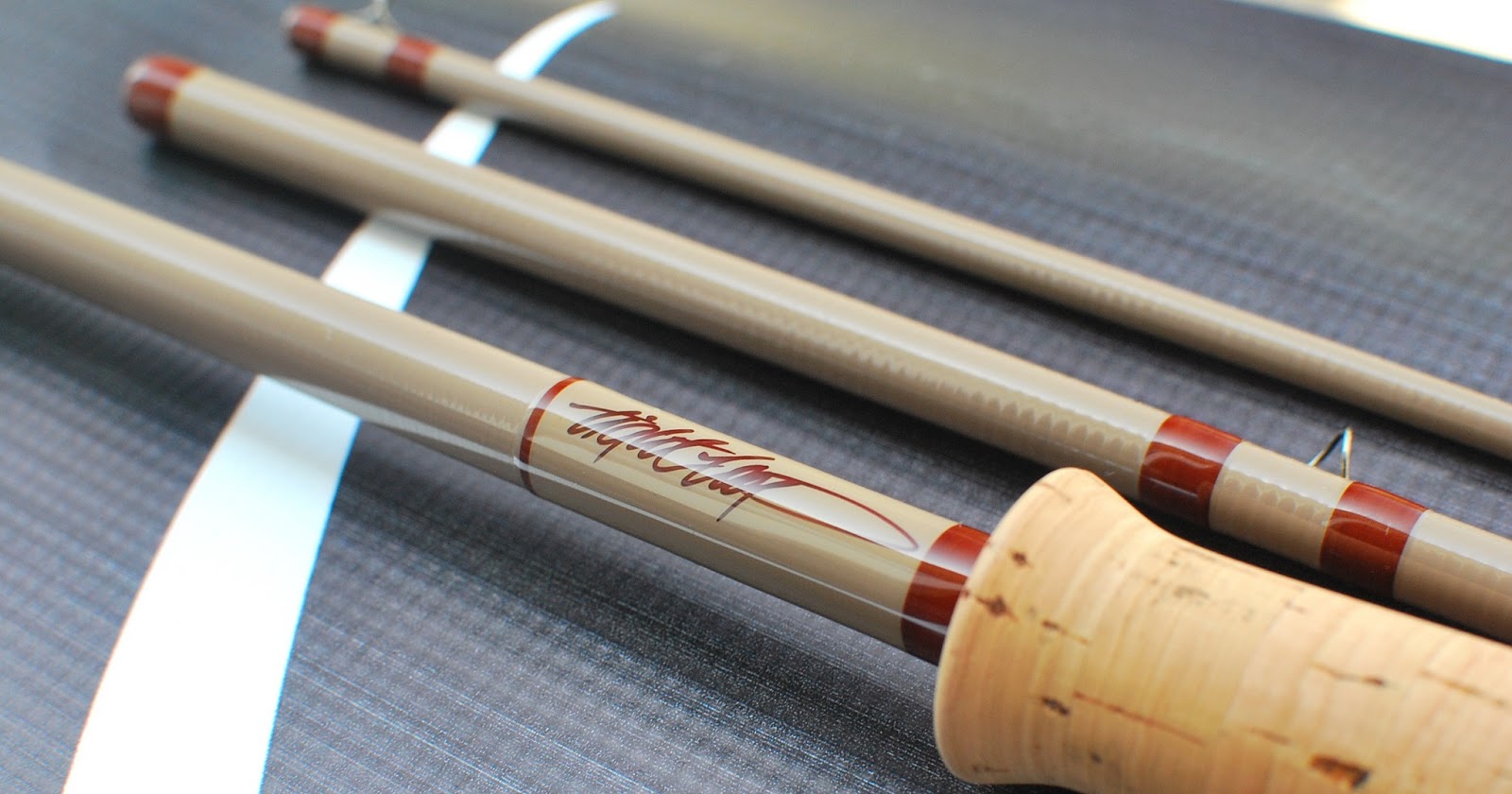 Handcrafted graphite and fiberglass fly rods: L.Kenney special