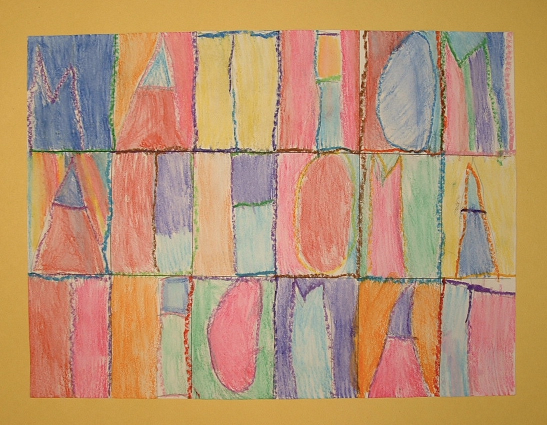 Mrs. Belton's Artists: Kindergarten Hidden Names