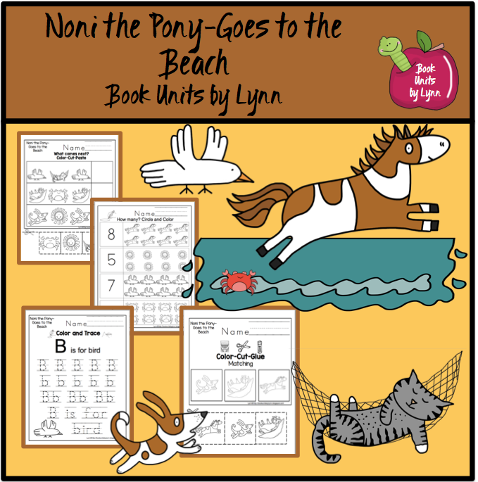 NONI THE PONY-GOES TO THE BEACH ~ Book Units by Lynn