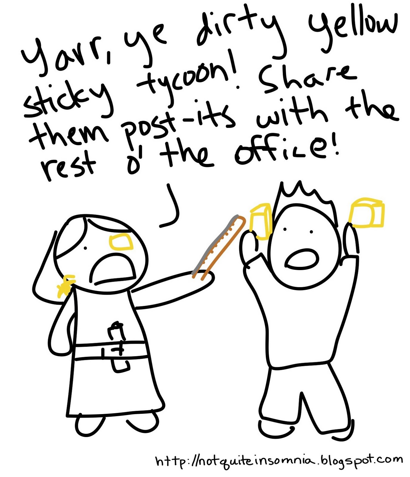 Not Quite Insomnia: post-its