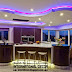 Multi-level gypsum ceiling designs with spot light