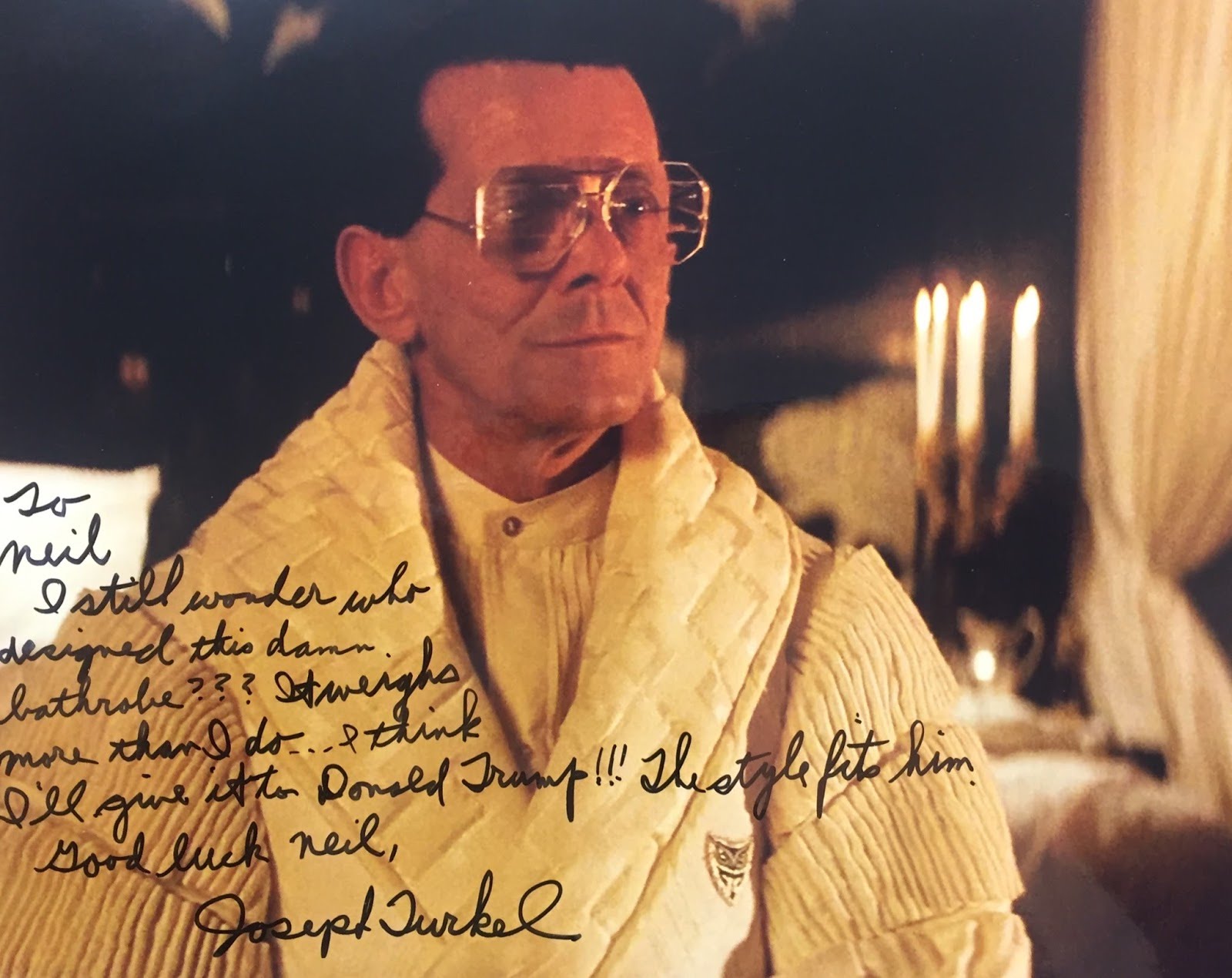 InItForTheMoney's Blade Runner Autographs: Joseph Turkel as Dr Eldon Tyrell