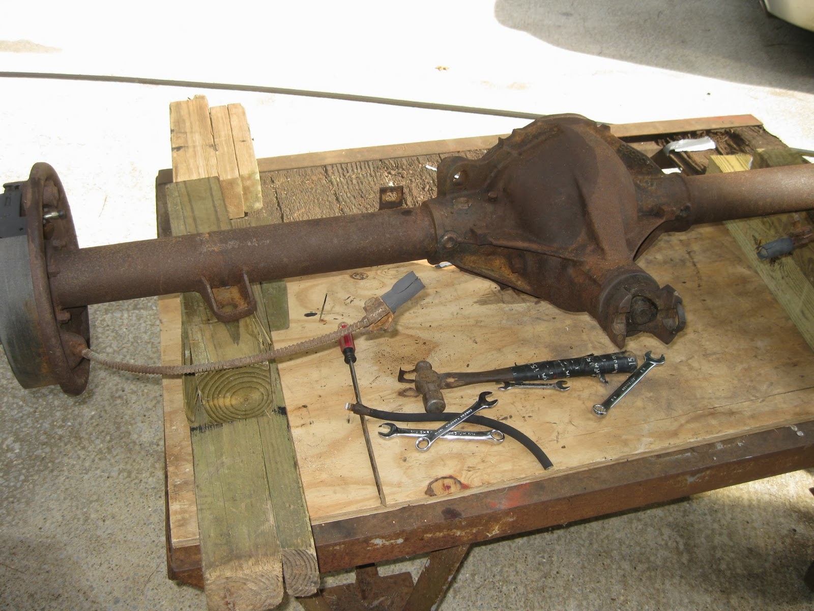 CHEVY C10: REAR END WORK