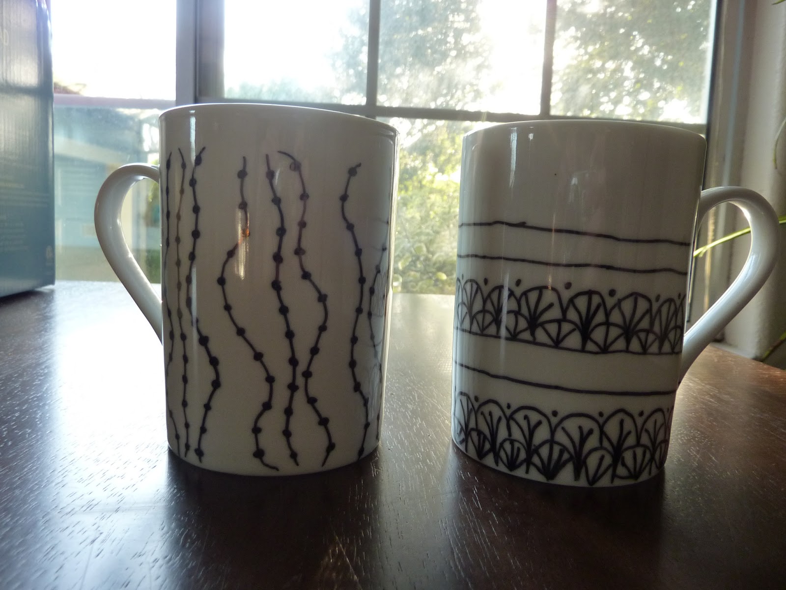 Simply Stoked: Sharpie Decorated Coffee Mugs