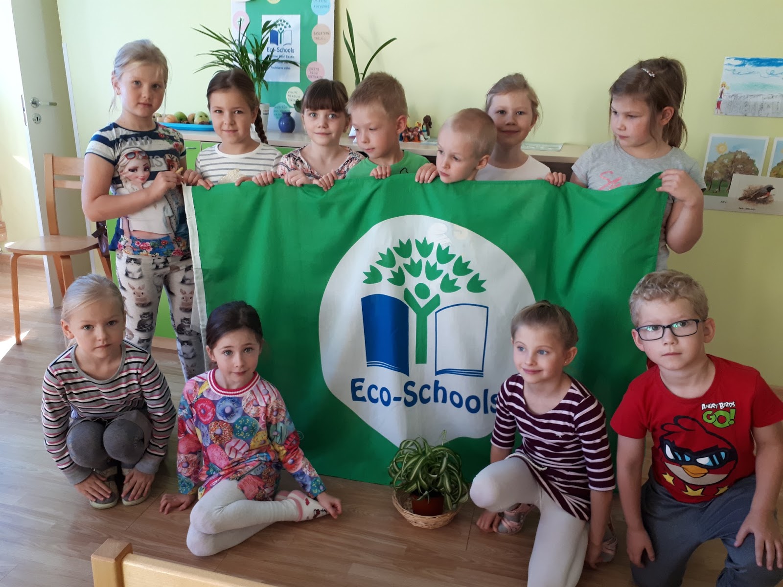 Roheline Kool Eestis Tallinna Tuule Lasteaed: Roheline lipp