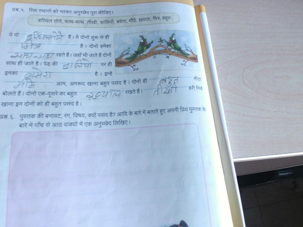 Grade 3 Hindi Vyakaran Sansar (Anuchhed Lekhan,Kahani)
