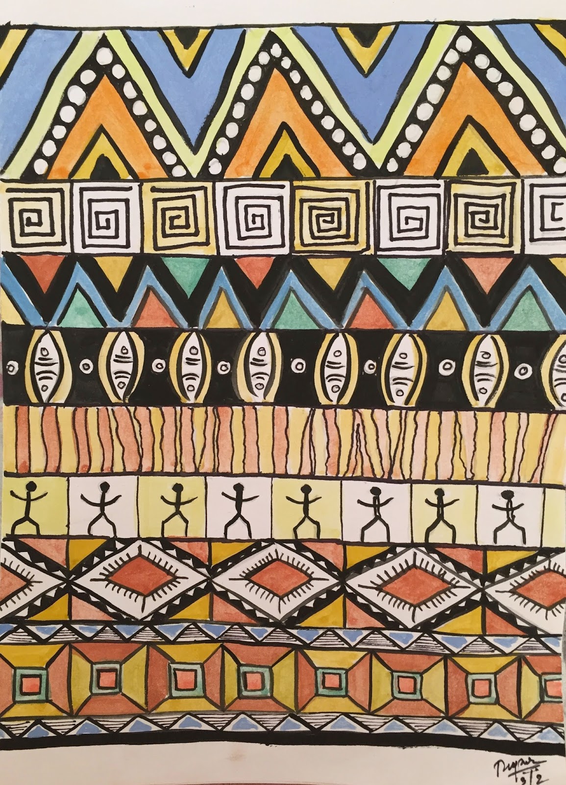 African Art Patterns For Children