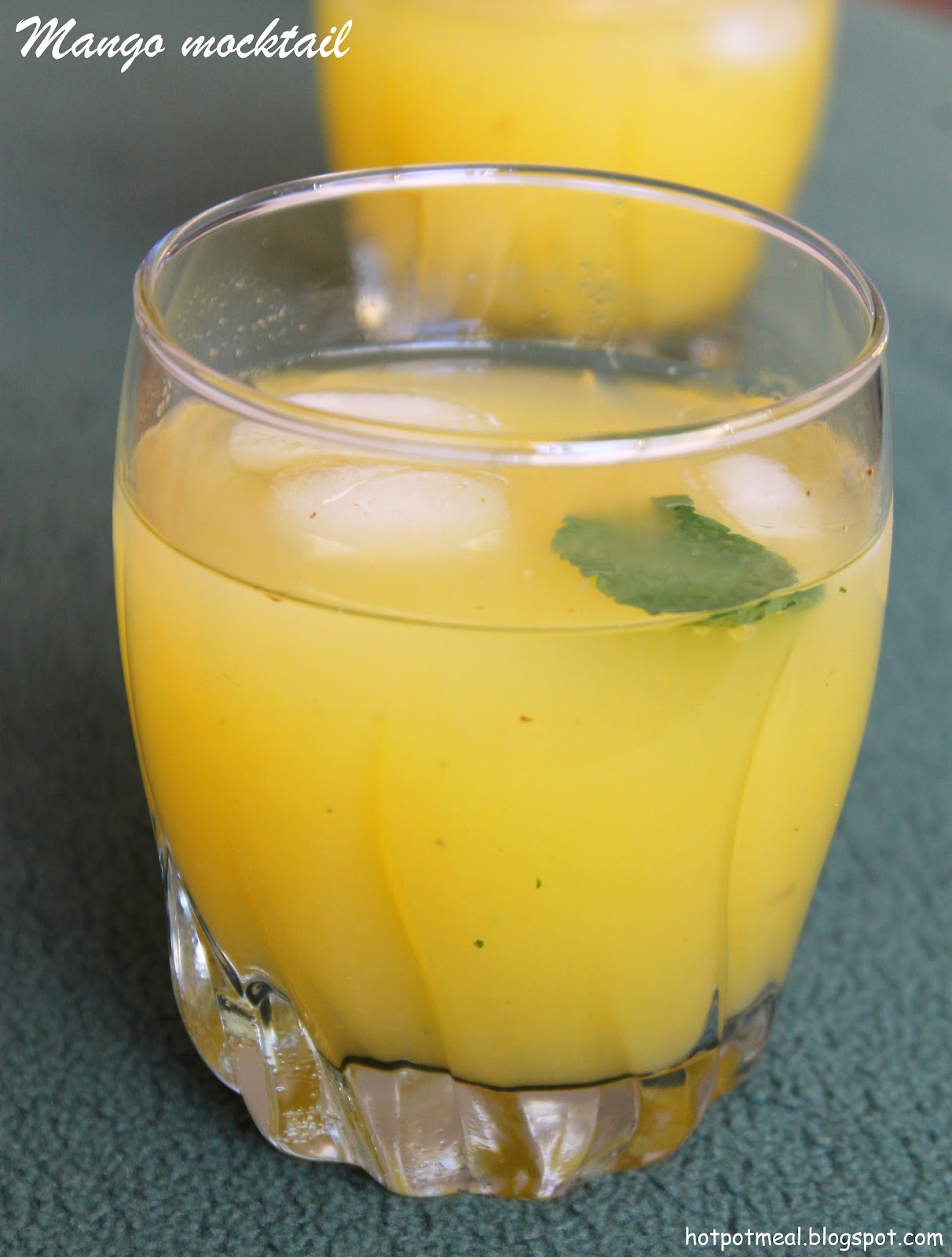 Hot pot cooking: Mango mocktail