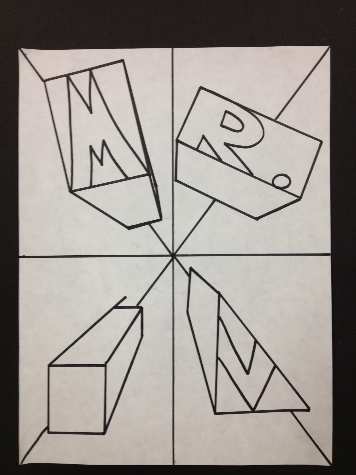Mr. VandenBerg's Art Classes: One-Point Perspective - Optical Illusion