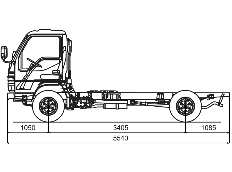 ISUZU ELF NKR 55 LWB Light Truck untuk kondisi on road cocok untuk ...