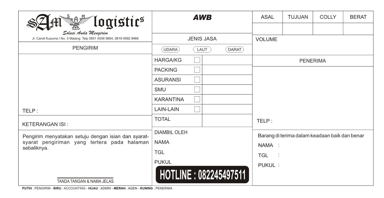 Contoh Nota Bon Kosong | Percetakan di Malang | Cetak murah dan ...