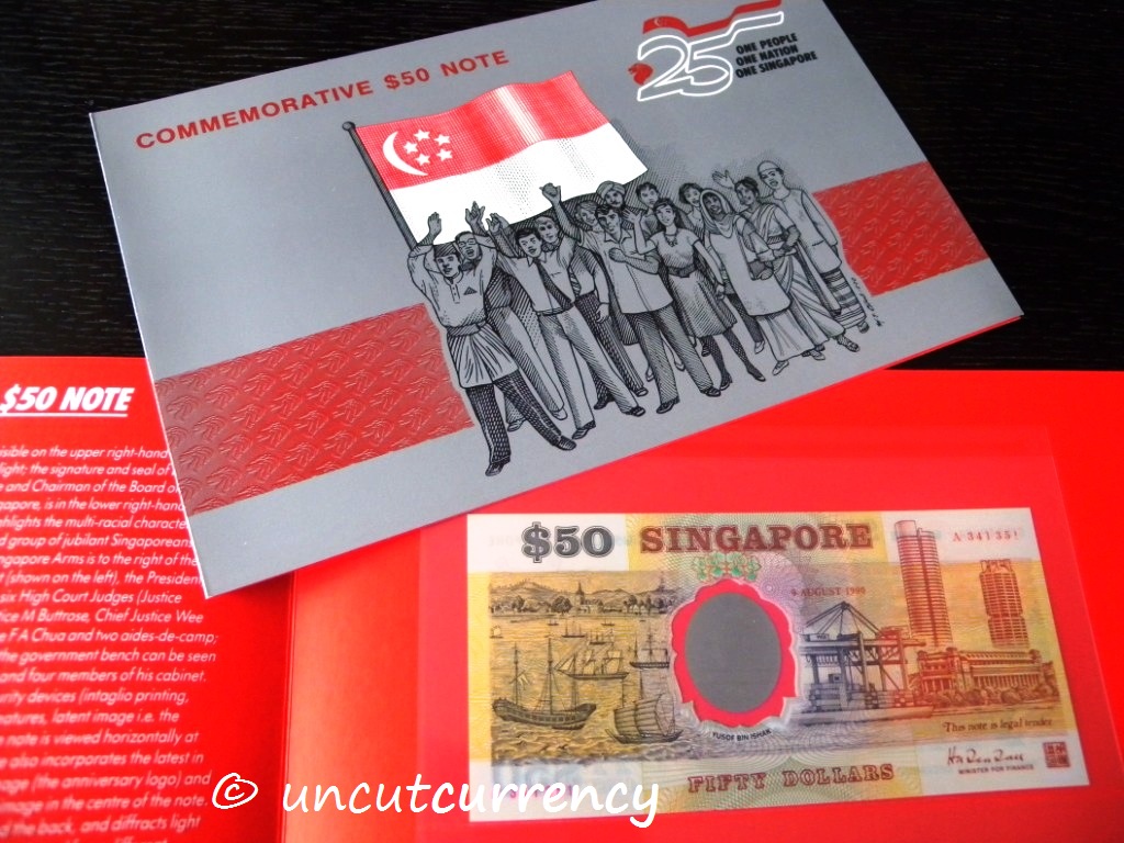 uncutcurrency: Singapore Commemorative $50 Plastic Banknote