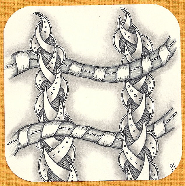 Tangle With Me: " New Tangle Punzel " - Weekly Challenge #45