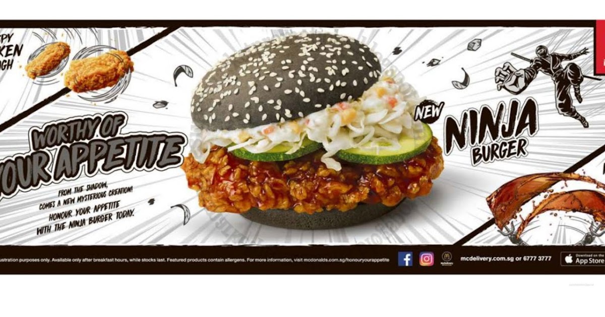 McDonald's New Ninja Burger 02 November 2017 ~ Supermarket Promotions