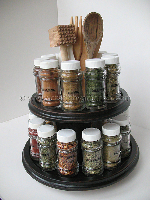 Spice Rack Makeover - Crafts by Amanda