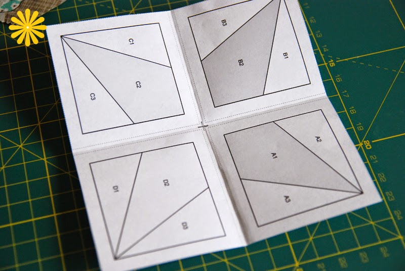 easypatchwork with Karen Ackva: mini tutorial for paper pieced stars