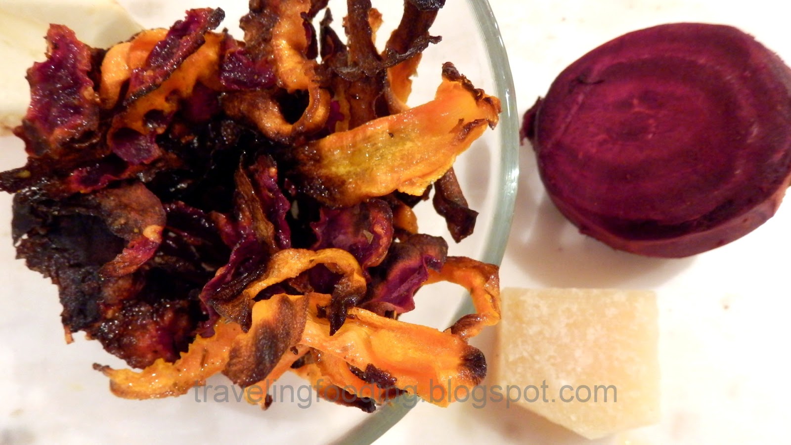 Travel and food: Home made root vegetable chips