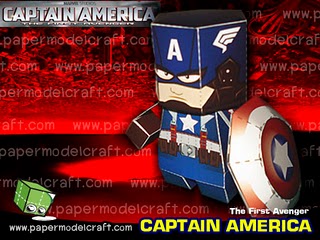 2011 Captain America Papertoy | Papercraft Paradise | PaperCrafts ...