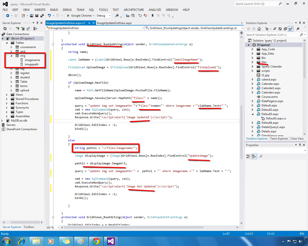 Image Update in GridView Using Asp.Net C# ~ ScreenShotsDrizzles