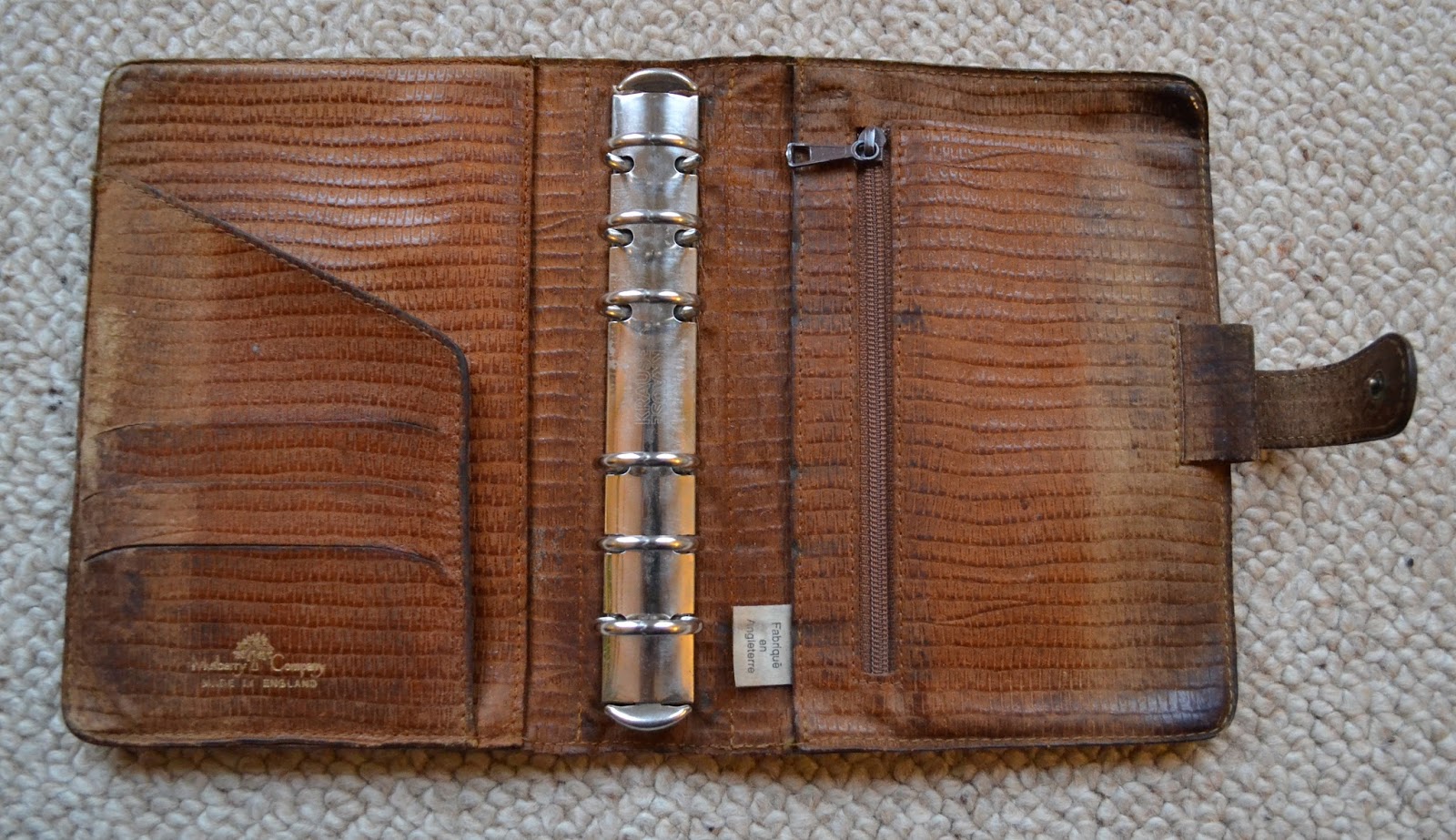 Philofaxy: My Mulberry Agenda history and repairs by Anita