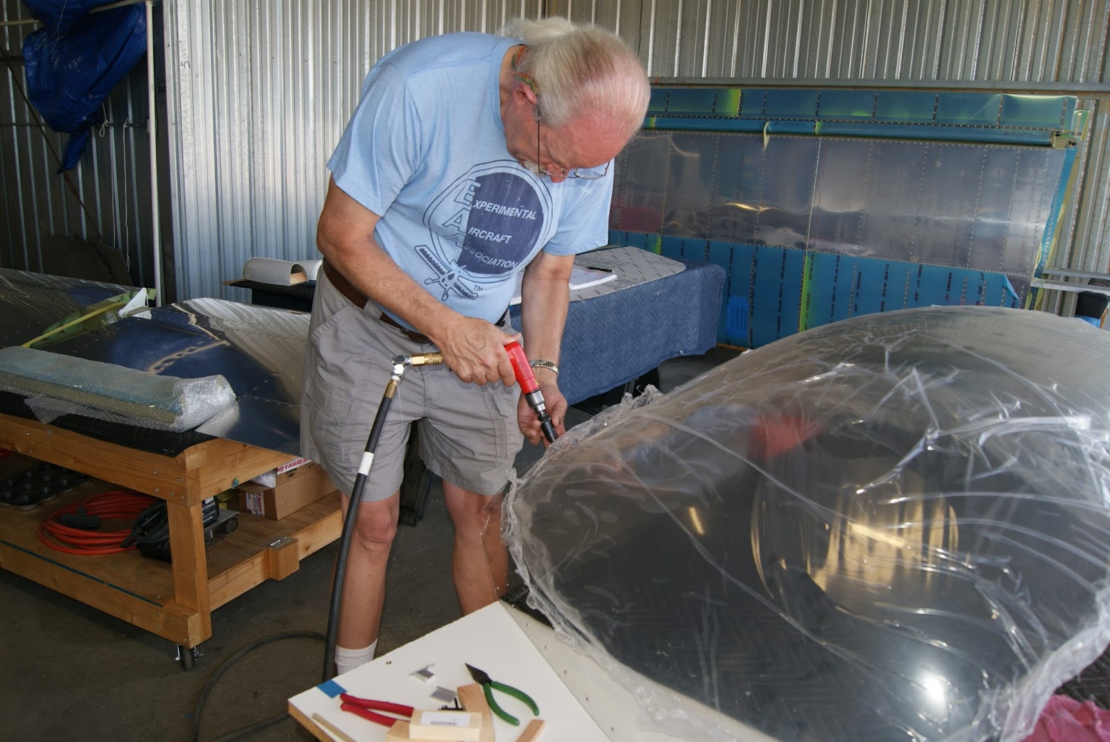 DOG Aviation John's RV-12 Blog: C-1201 Canopy Drilling Completed