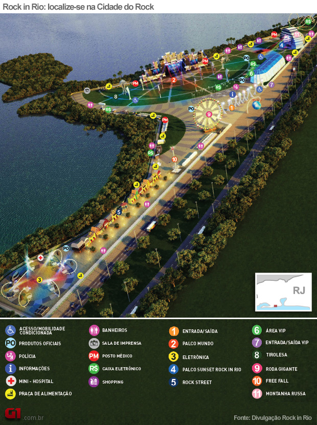 Jacarepaguá Cultural: Rock In Rio como chegar? o que levar? mapa do evento?