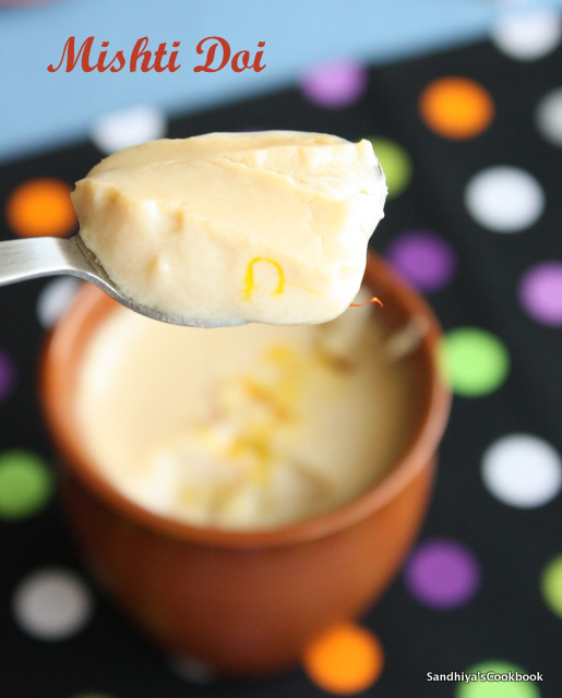 Sandhiya's Cookbook: Mishti Doi | Bengali Sweetened Yogurt | Bengali Sweet