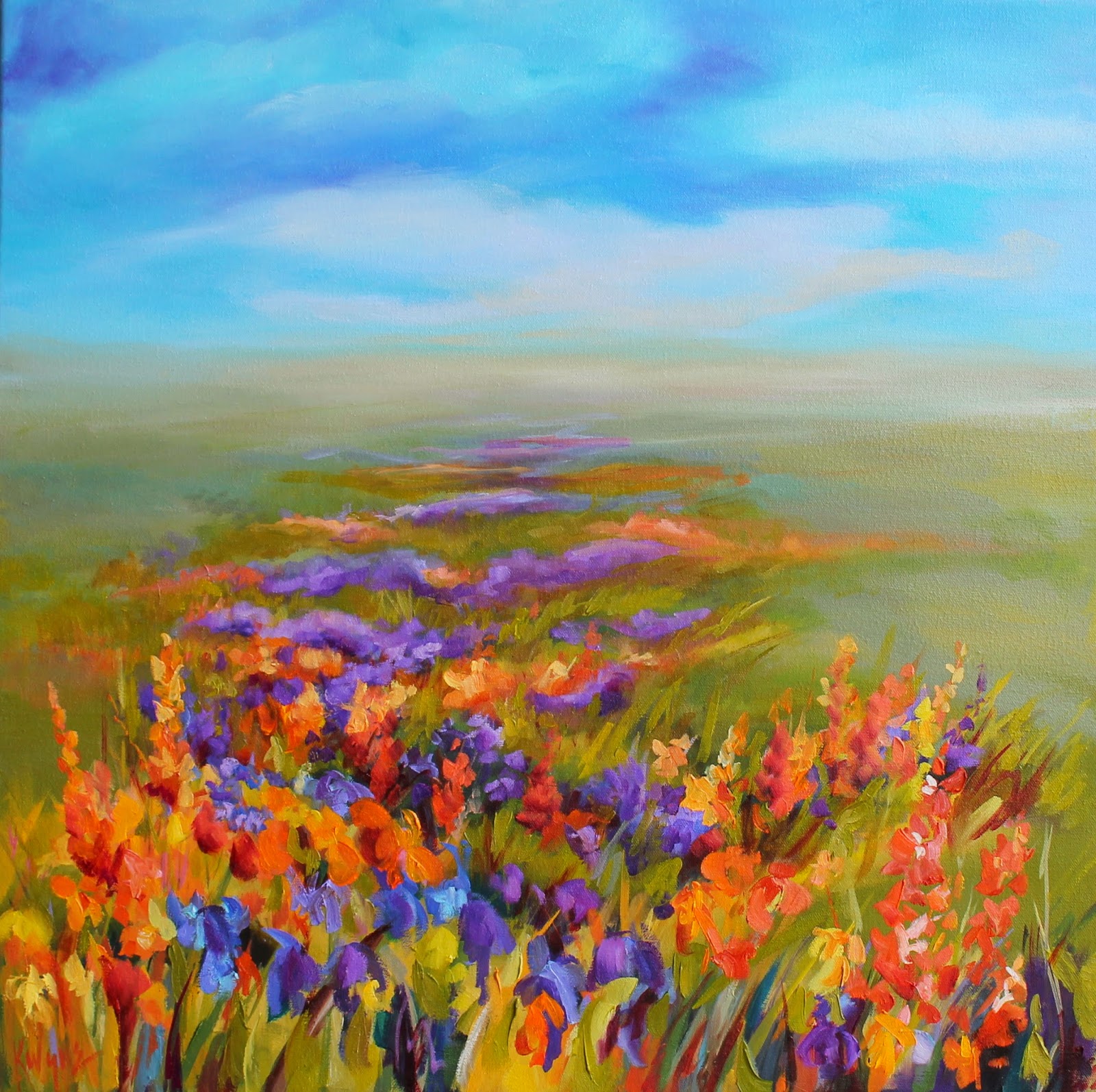 Artists Of Texas Contemporary Paintings and Art: Wildflower Vista by ...