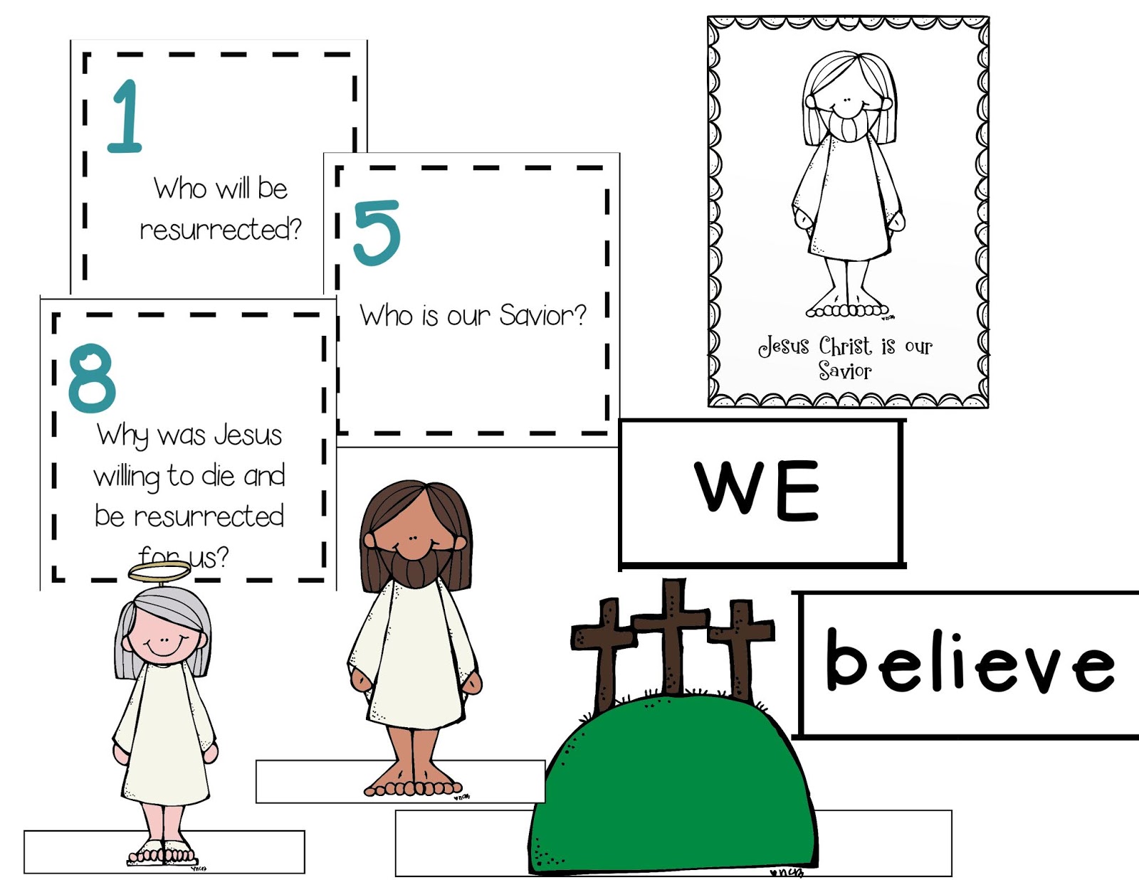 The Cozy Red Cottage: Jesus Christ is our Savior (Primary 2 lesson 41 ...