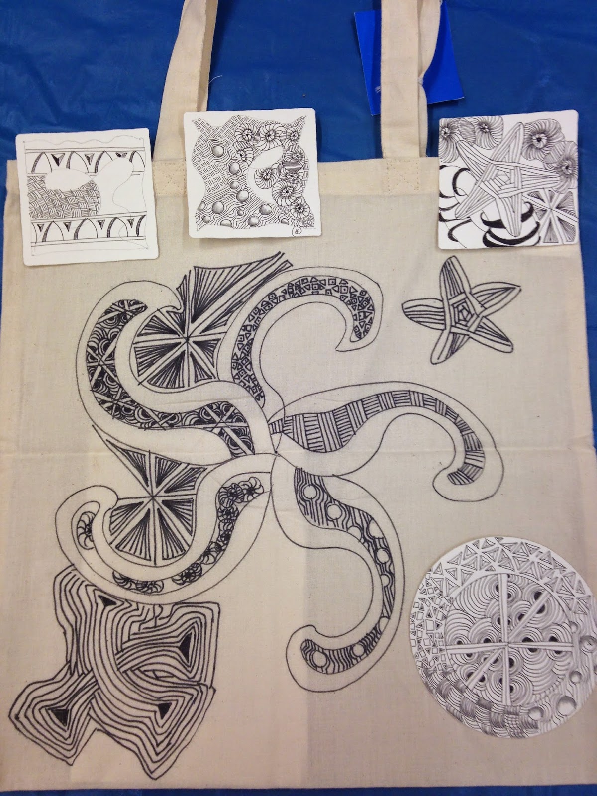 Art Room Blog: Advanced Zentangle Class at the Candy Factory...