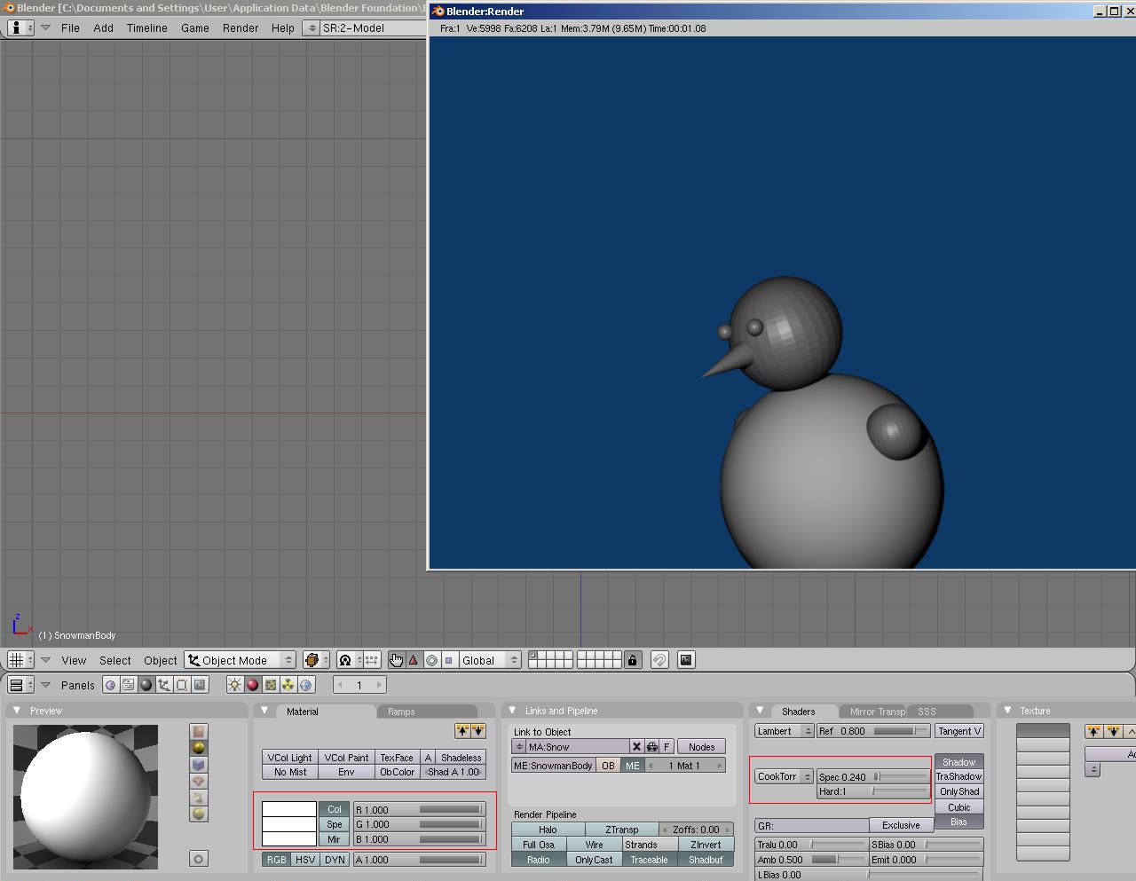 Уроци на фотошоп, GIMP, MS Office, Scratch, HTML&CSS: Snowman in blender tutorial / Снежен човек ...