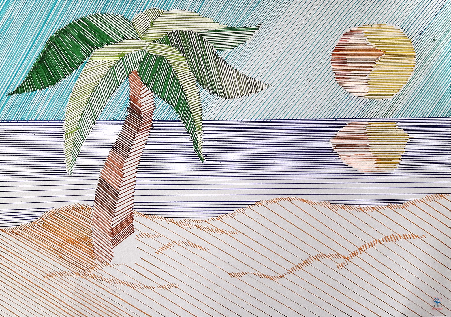 Dibujo Educativo: Elementos básicos de la expresión plástica: La Línea ...