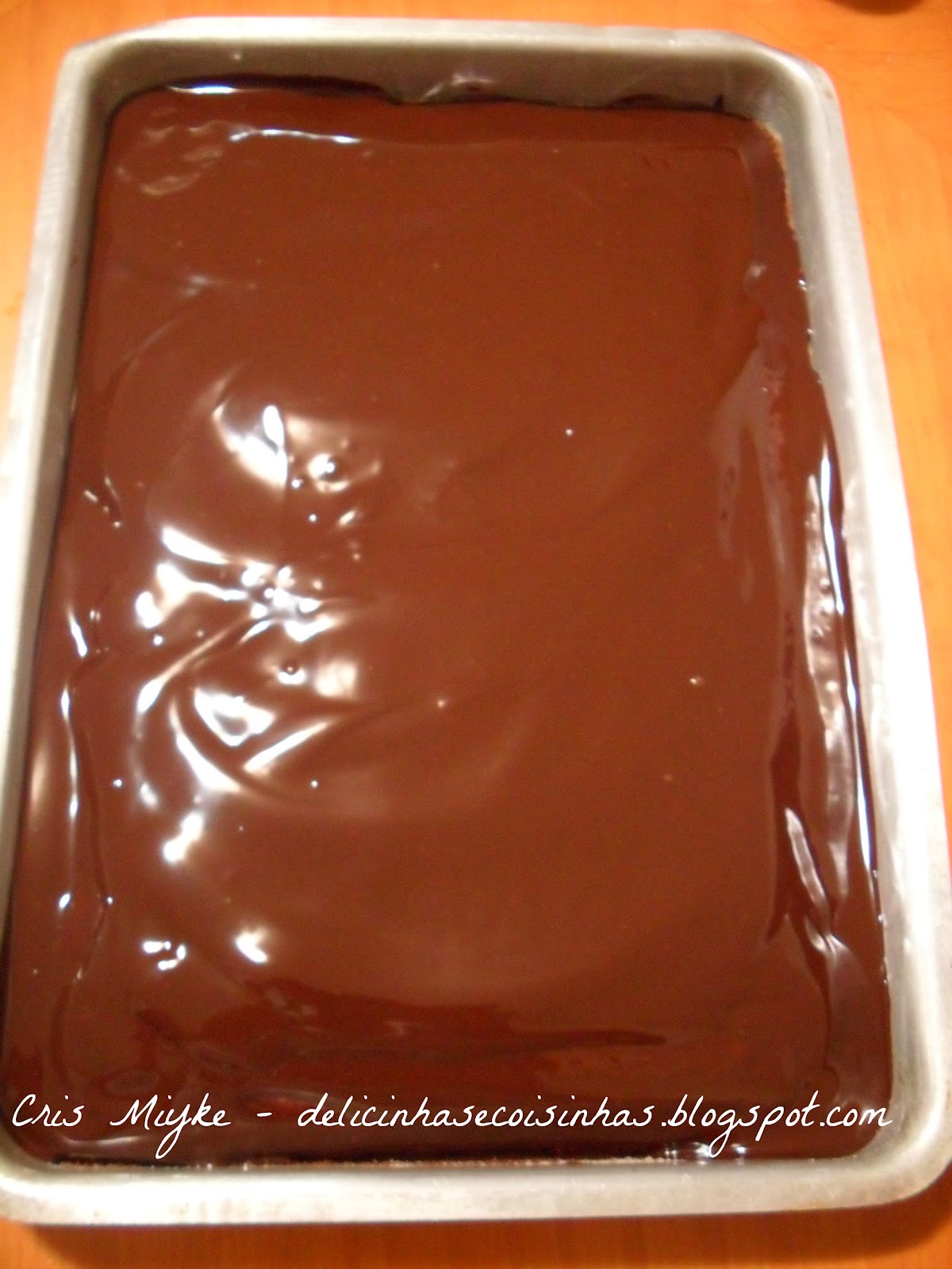 Bolo de Mel com Chocolate