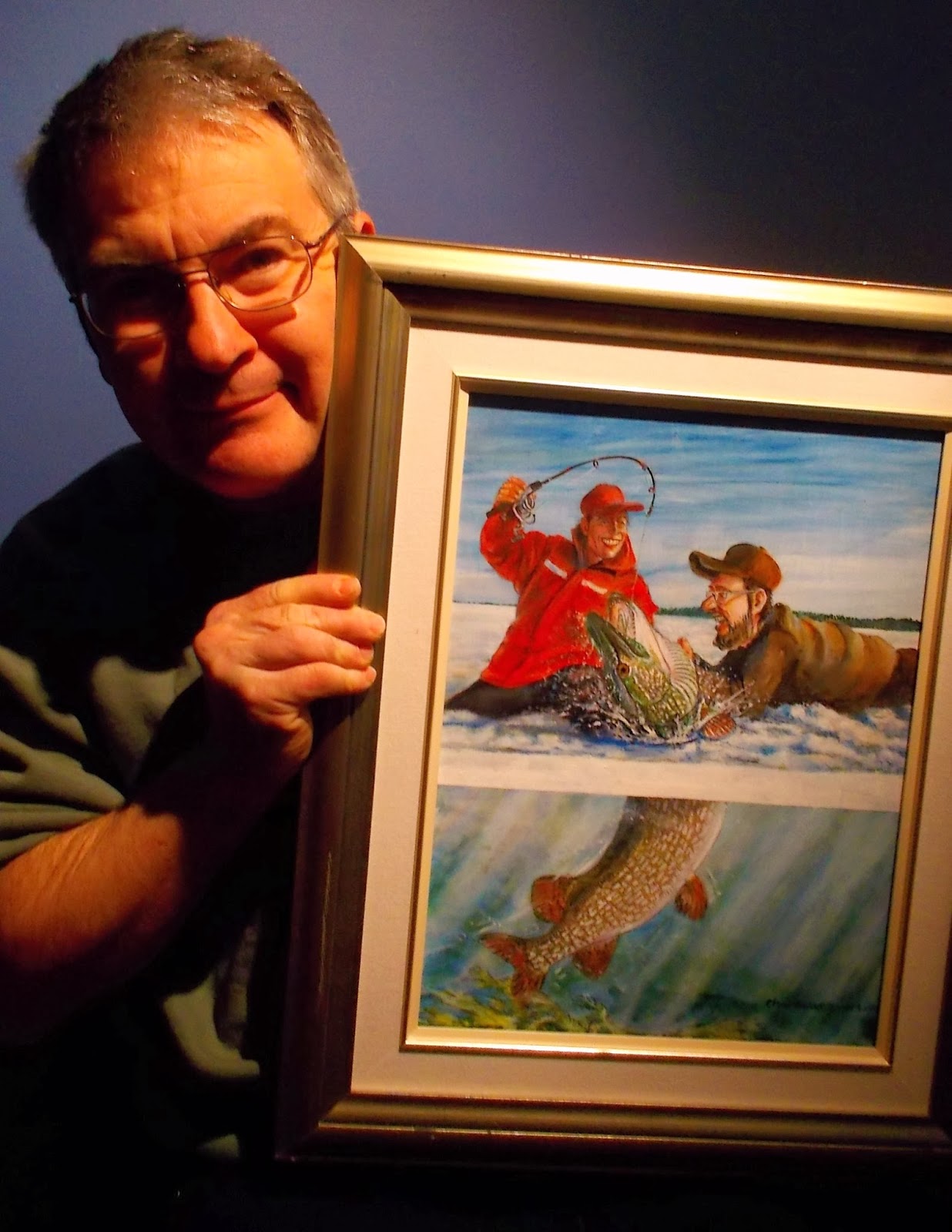 CHARLES WEISS ART: Stuck nLike a Pike on the cover of HOOKED Magazine