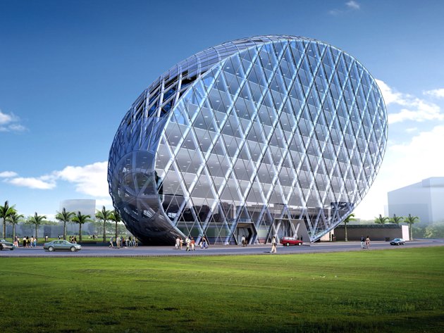 24x1 News: Egg Shaped Building