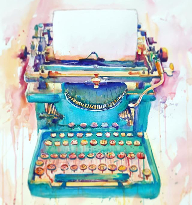 The Typewriter Revolution blog: A few paintings of typewriters