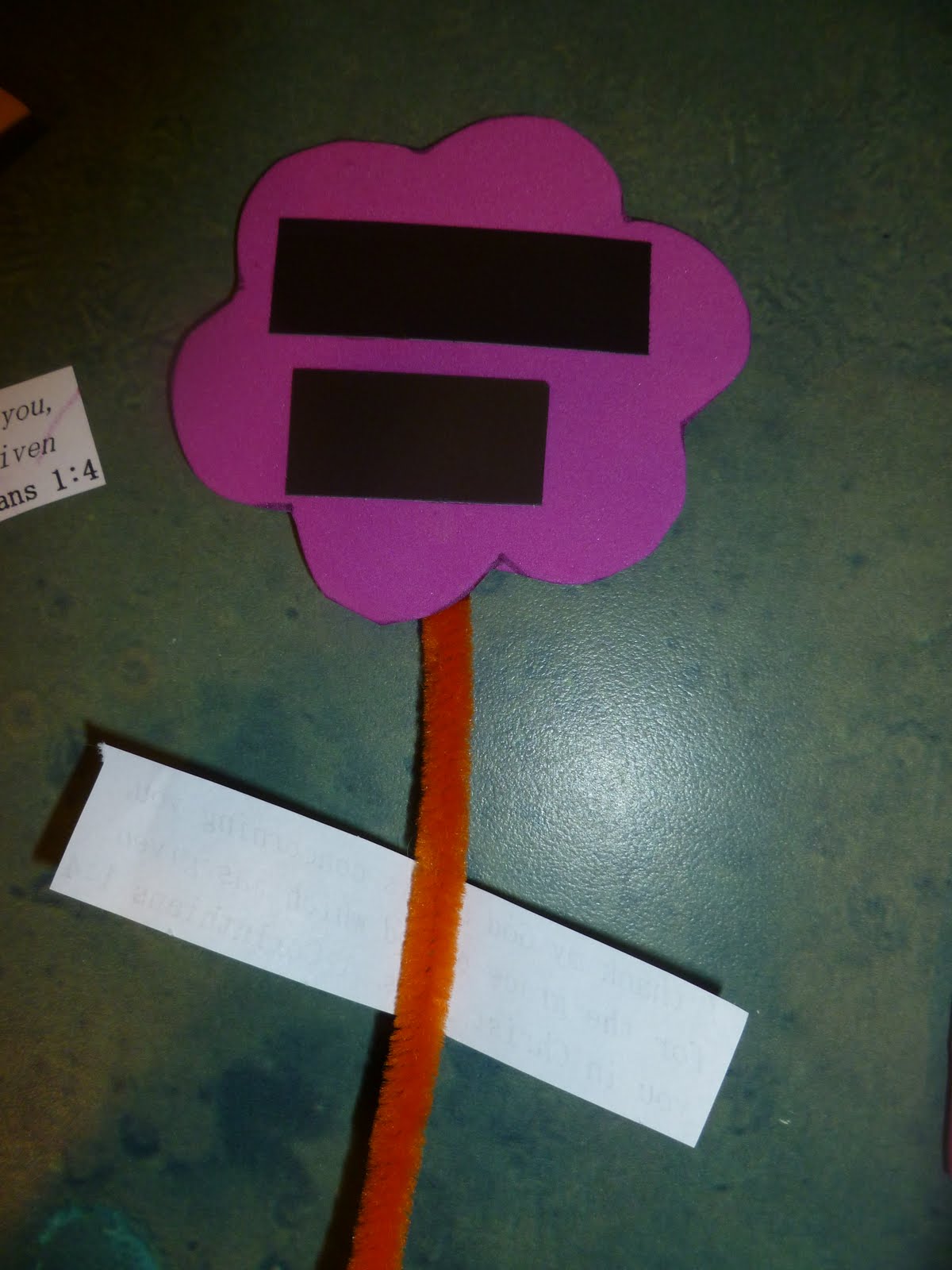 SCRIPTURE FLOWERS CRAFT - Mama to 6 Blessings