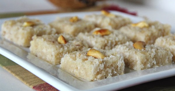 Hare Krishna Veg' Recipes : Coconut Burfi
