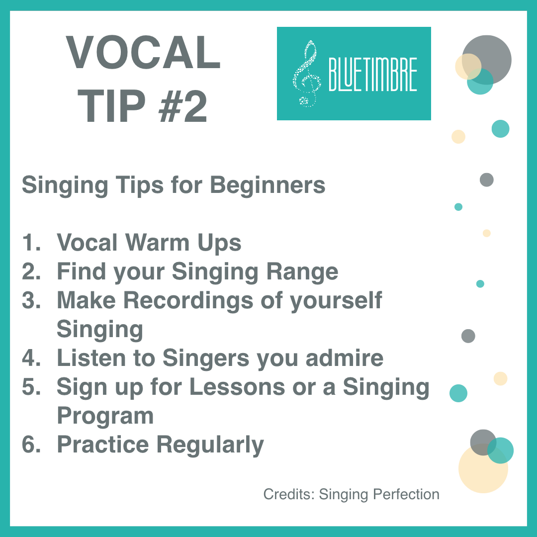 Music Advocacy and Tips from BlueTimbre: Singing Tips for Beginners