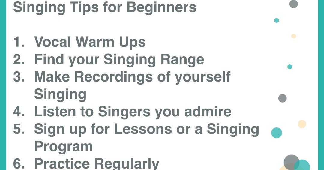 Music Advocacy and Tips from BlueTimbre: Singing Tips for Beginners
