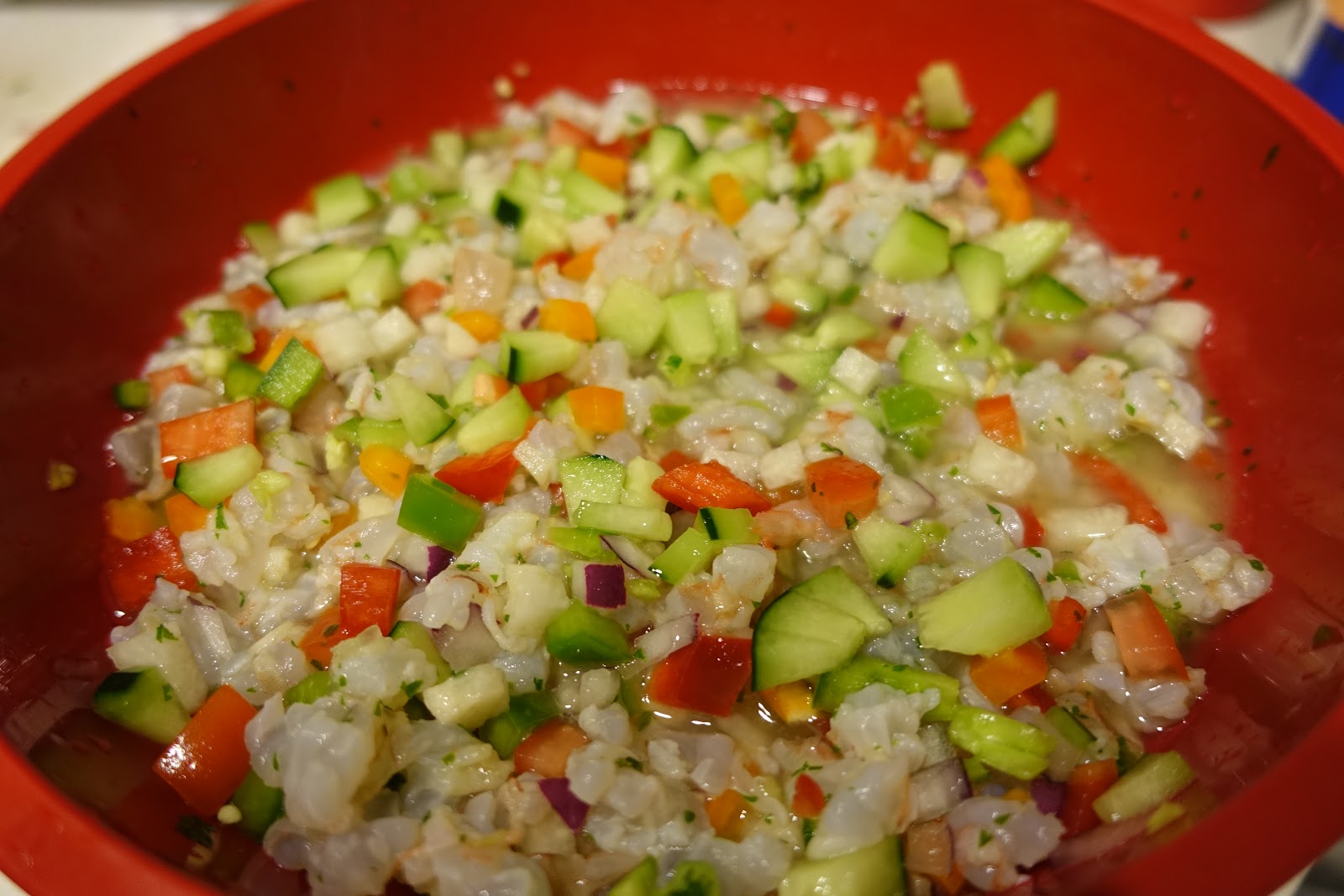 Homemade Delicious Ceviche - Kathy Nom Nom