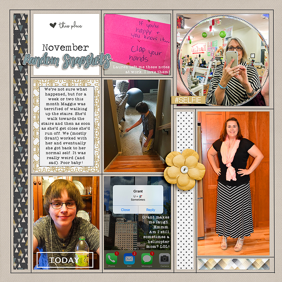 Barbara's Cre8ive Escape: November 2015 Monthly Random Snapshots