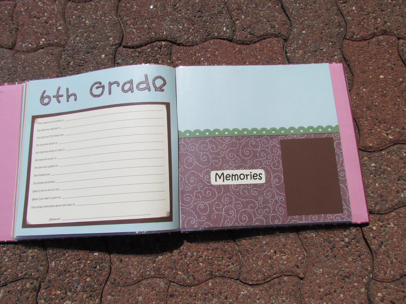 Timesaving Designs: PK-12th grade 12x12 School Memory Album