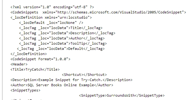 How to create a SQL Snippet