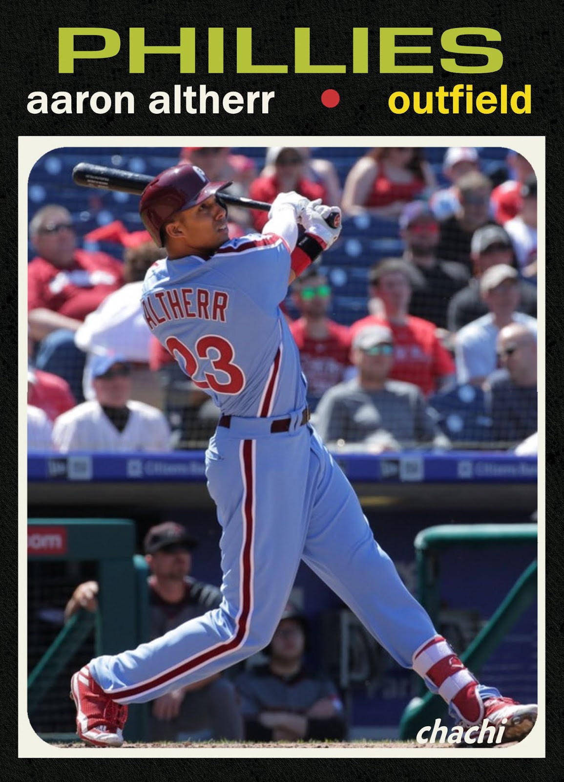 The Phillies Room: 2019 Chachi #12 Aaron Altherr