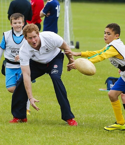 VJBrendan.com: Prince Harry Plays a Rugby Game With Children at Inspire ...