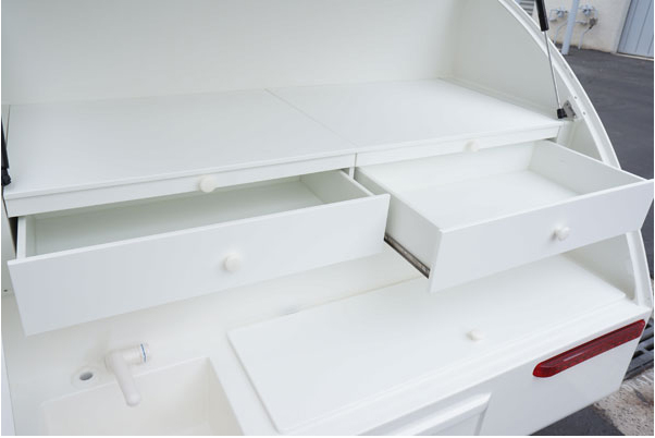 Tiny Yellow Teardrop: Featured Teardrop: Nest Egg Trailers