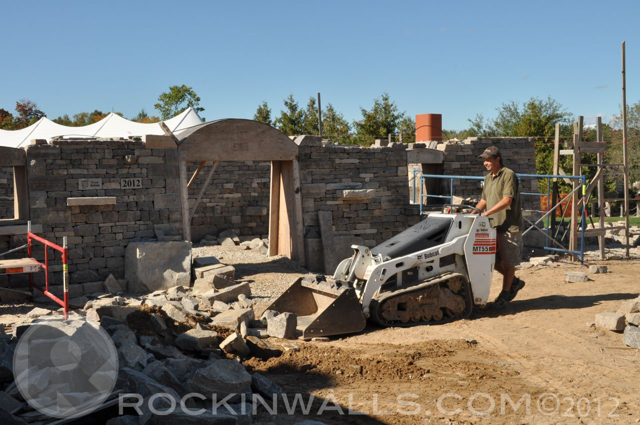 ROCKIN WALLS: Equipment - "Dingo" Walk Behind Mini Skid Steer