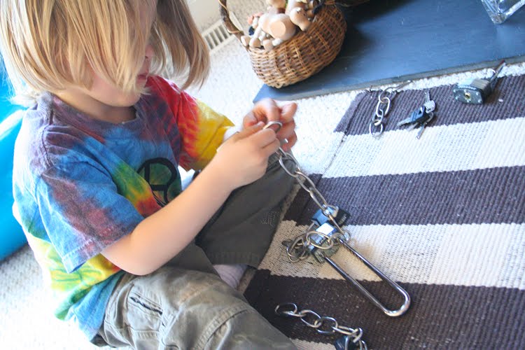 You know how we're an art family...: lock mess monster